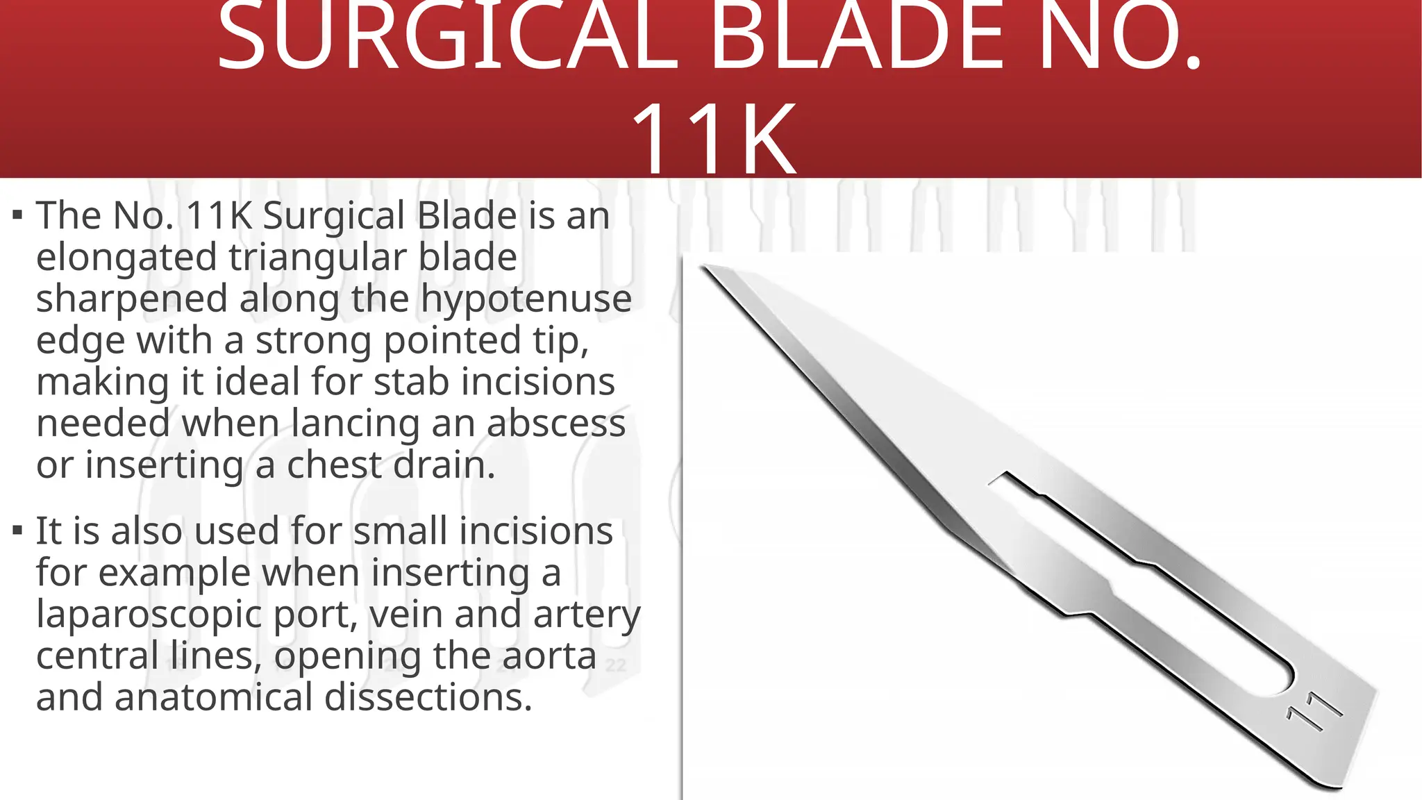 ALL TYPES SURGICAL BLADES SIZE AND USES. | PPTX