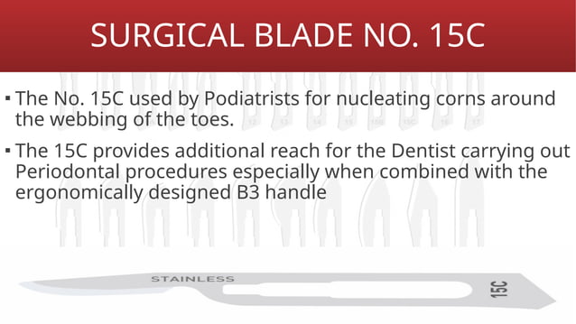 ALL TYPES SURGICAL BLADES SIZE AND USES. | PPTX