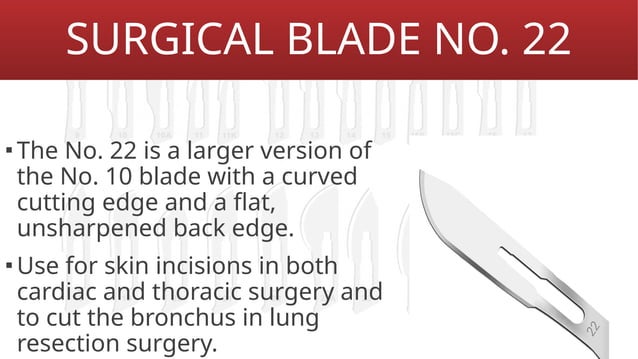 ALL TYPES SURGICAL BLADES SIZE AND USES. | PPTX