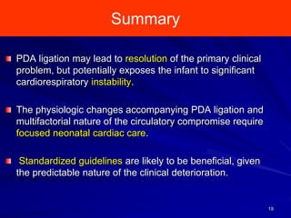 Surgical closure Neonatal PDA | PPTX | Heart and Cardiovascular ...
