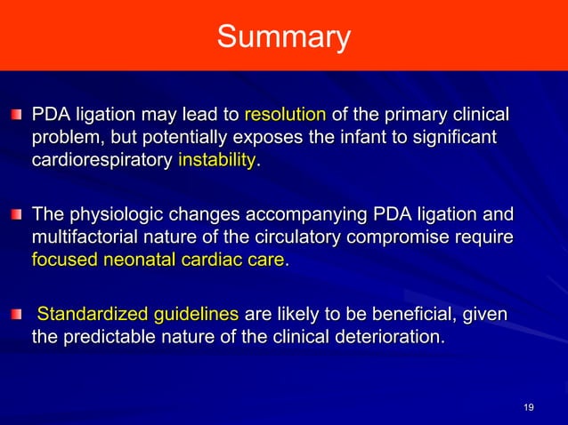 Surgical closure Neonatal PDA | PPTX | Heart and Cardiovascular ...