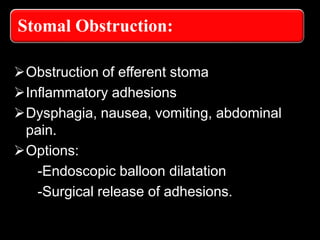 Surgical complications of Gastrectomy | PPTX