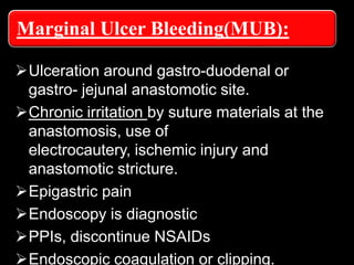 Surgical complications of Gastrectomy | PPTX