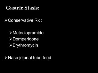 Surgical complications of Gastrectomy | PPTX