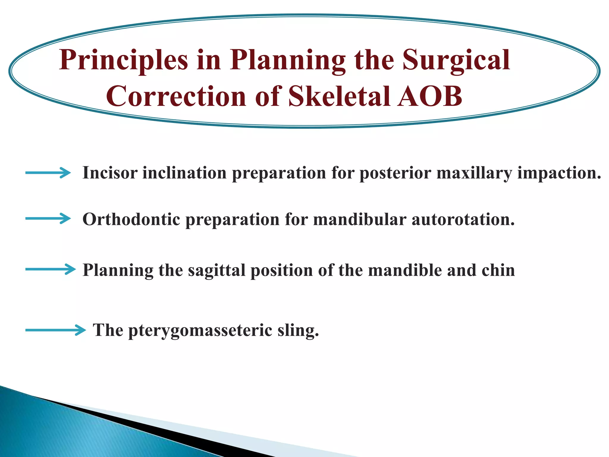 Surgical correction of anterior openbite | PPTX