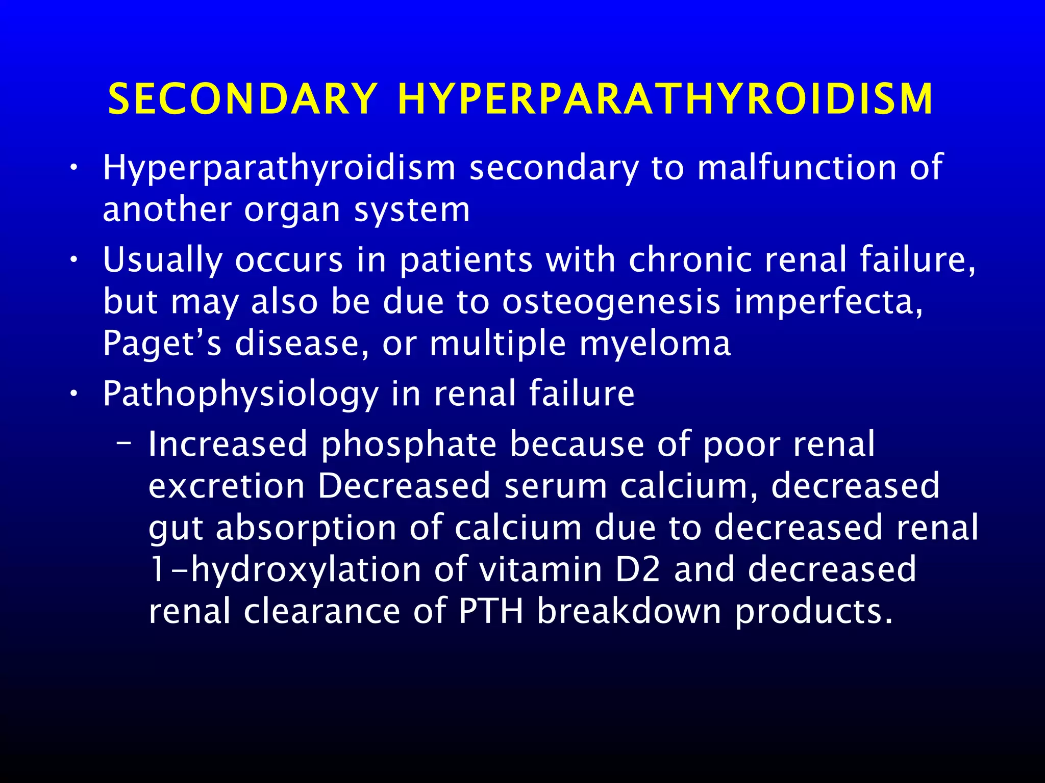 Surgical diseases of the parathyroid gland | PPT