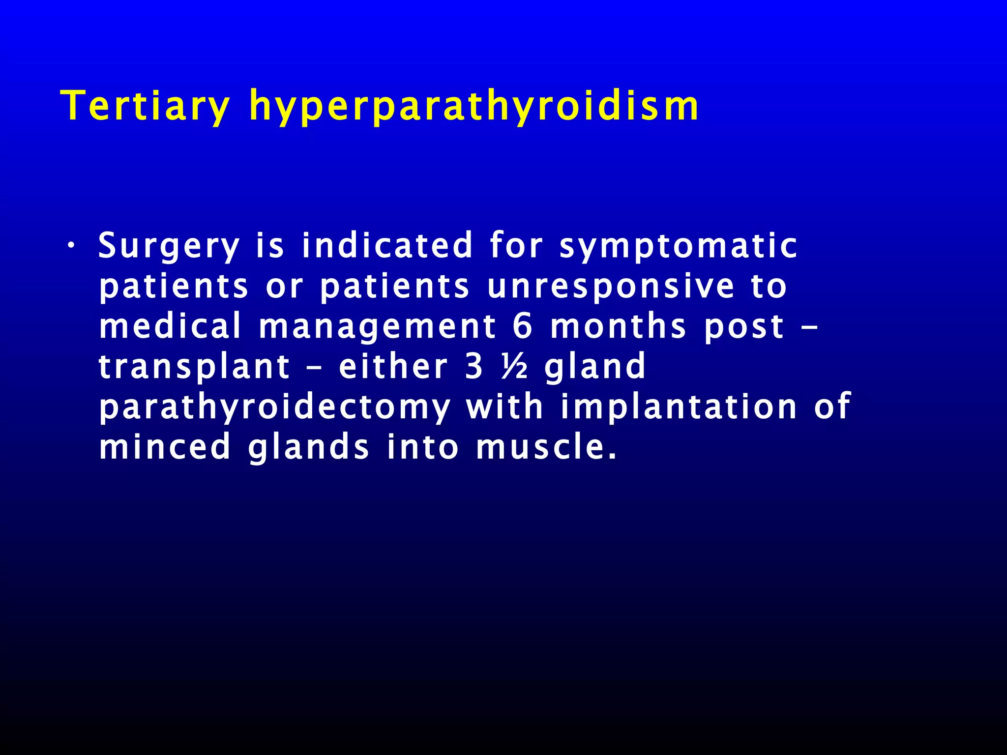 Surgical diseases of the parathyroid gland | PPT