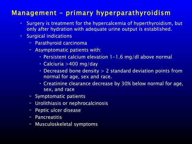 Surgical diseases of the parathyroid gland | PPT