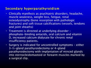 Surgical diseases of the parathyroid gland | PPT