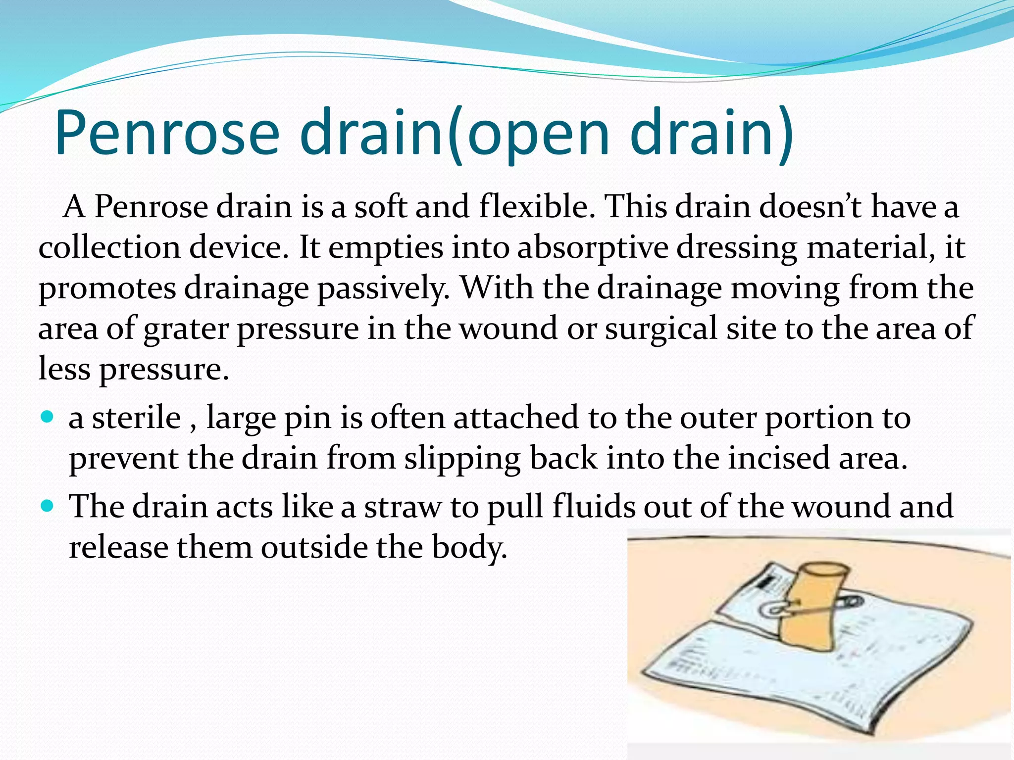 Surgical drains | PPTX
