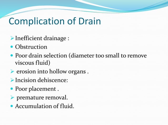 Surgical drains | PPTX | First Aid | Injuries