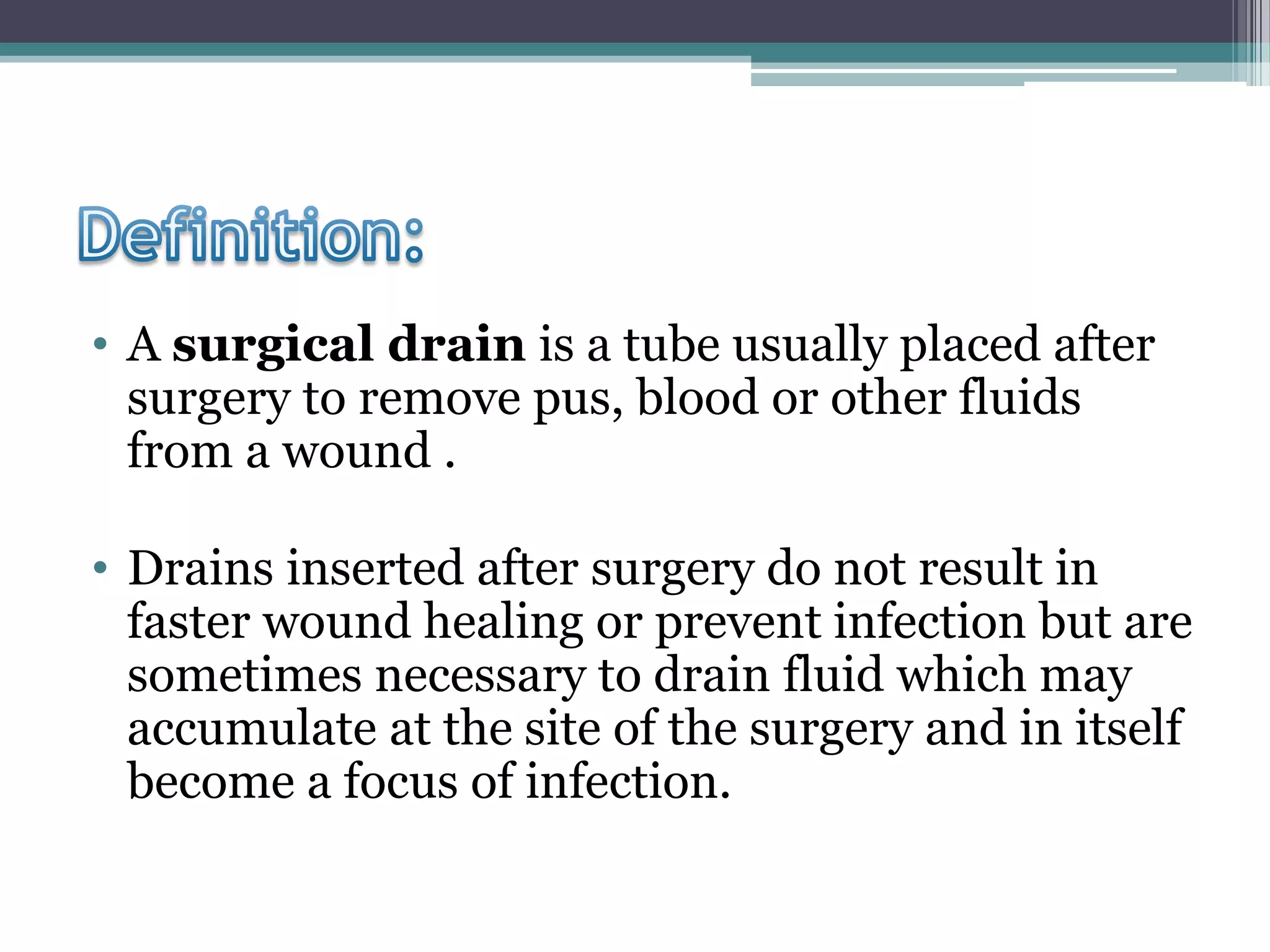 Surgical drains.ppt