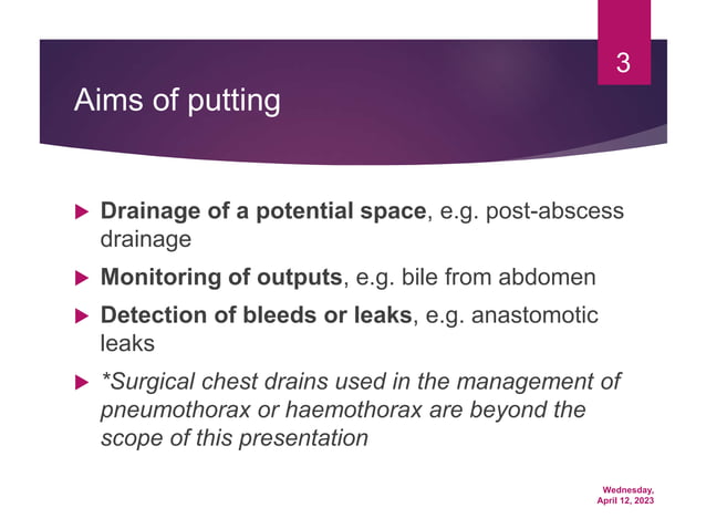 surgical drains.ppt | Surgery | Medical Health