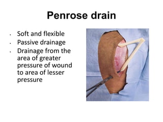 Most Common Drains used in general surgery | PPT