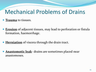 Surgical drains & its recent advancements (by dr. hakeem ullah) | PPTX