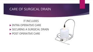 Surgical drains | PPTX
