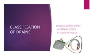 Surgical drains | PPTX
