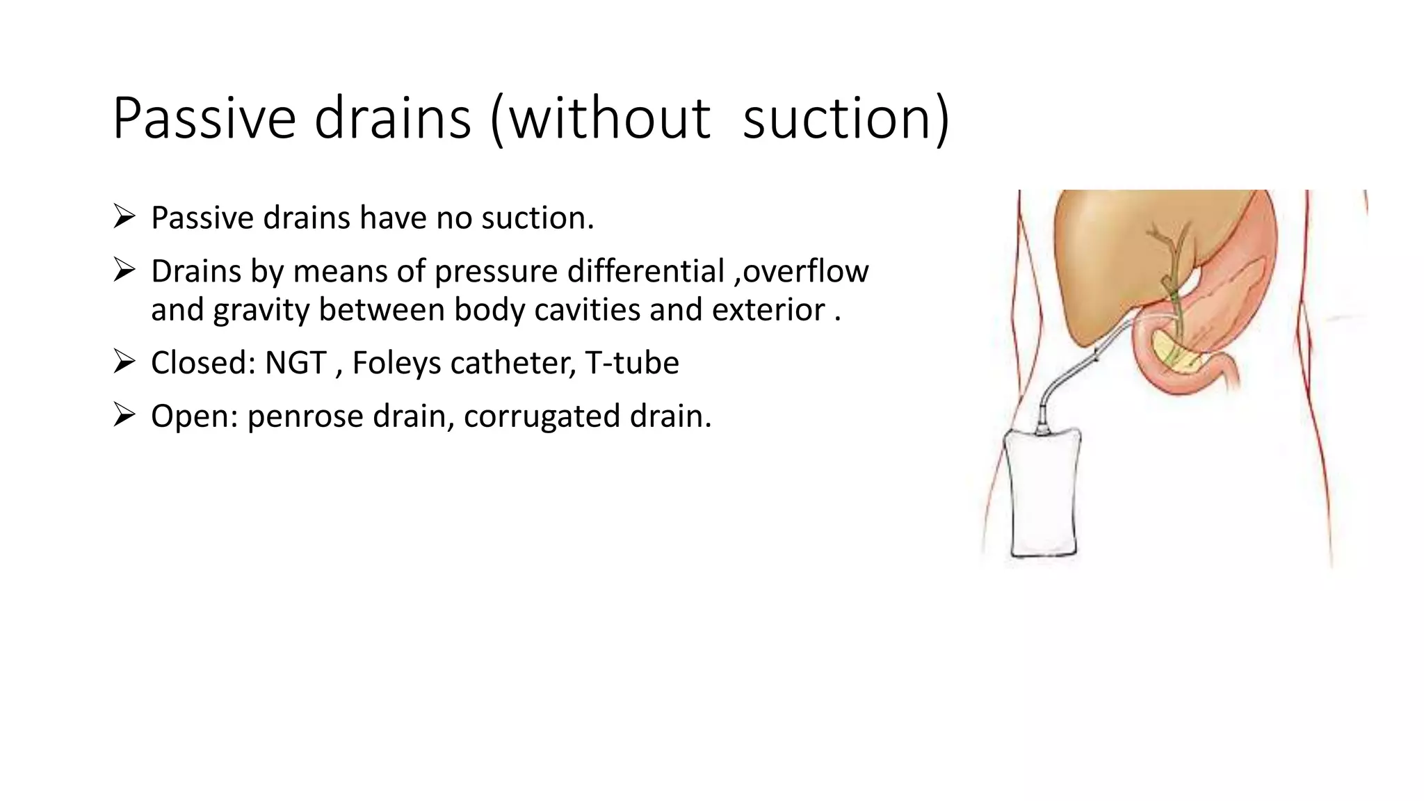 Surgicaldrainsand their types | PPTX