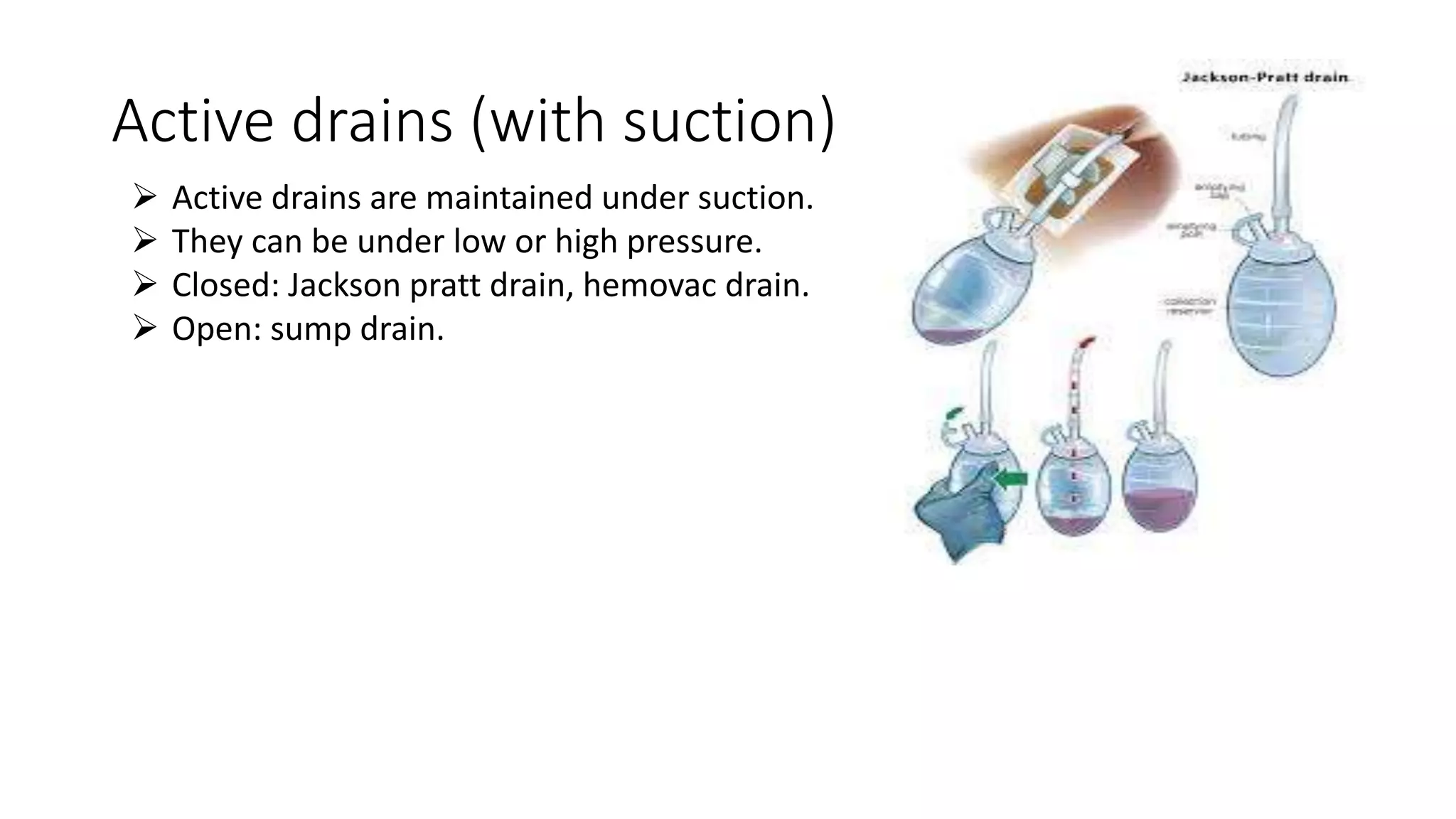 Surgicaldrainsand their types | PPTX