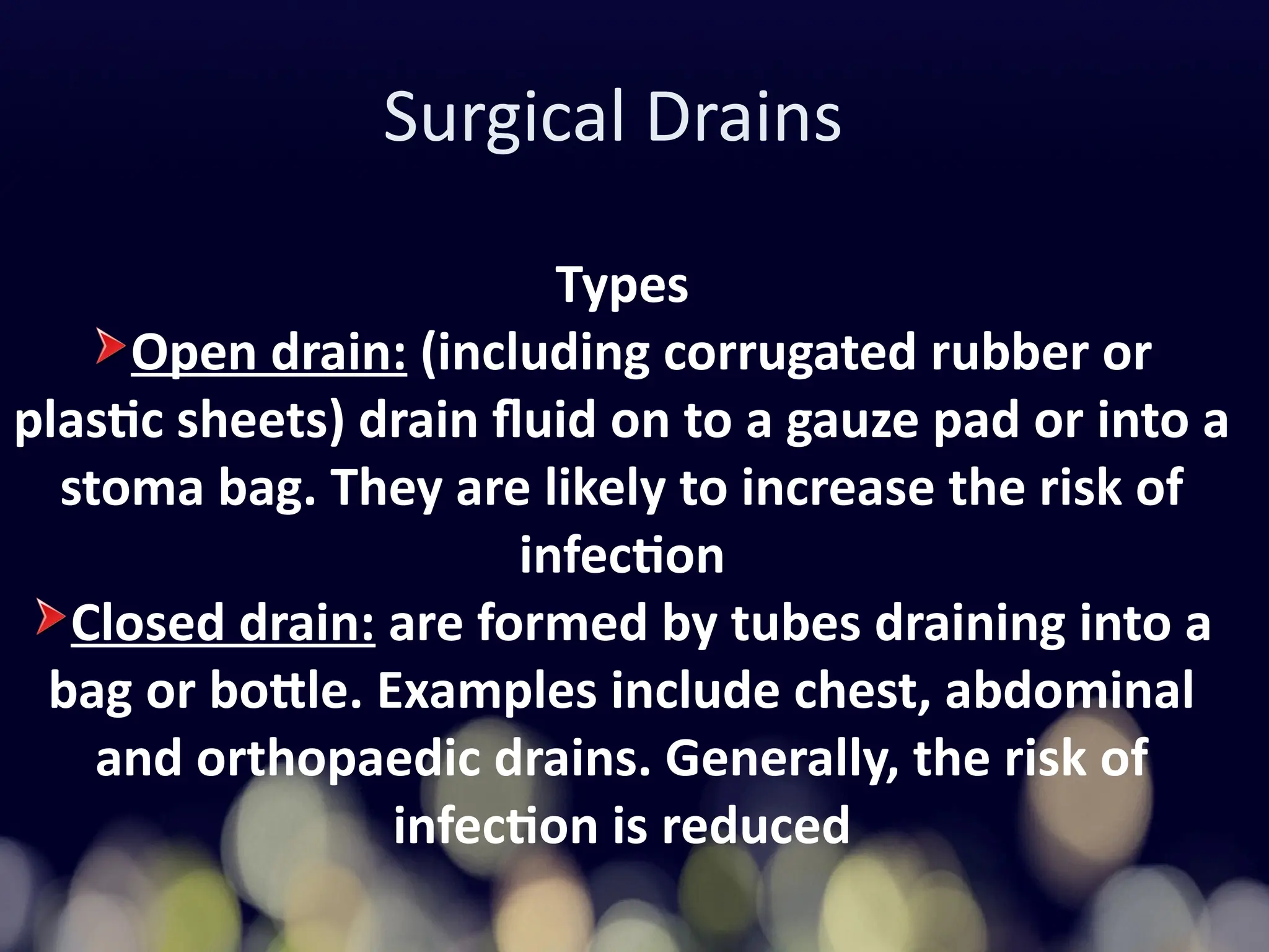 Presentation on Surgical Drains ppt.pptx. | PPT