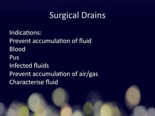 Presentation on Surgical Drains ppt.pptx. | PPTX