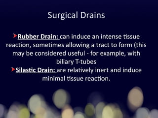 Presentation on Surgical Drains ppt.pptx. | PPT