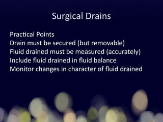 Presentation on Surgical Drains ppt.pptx. | PPTX