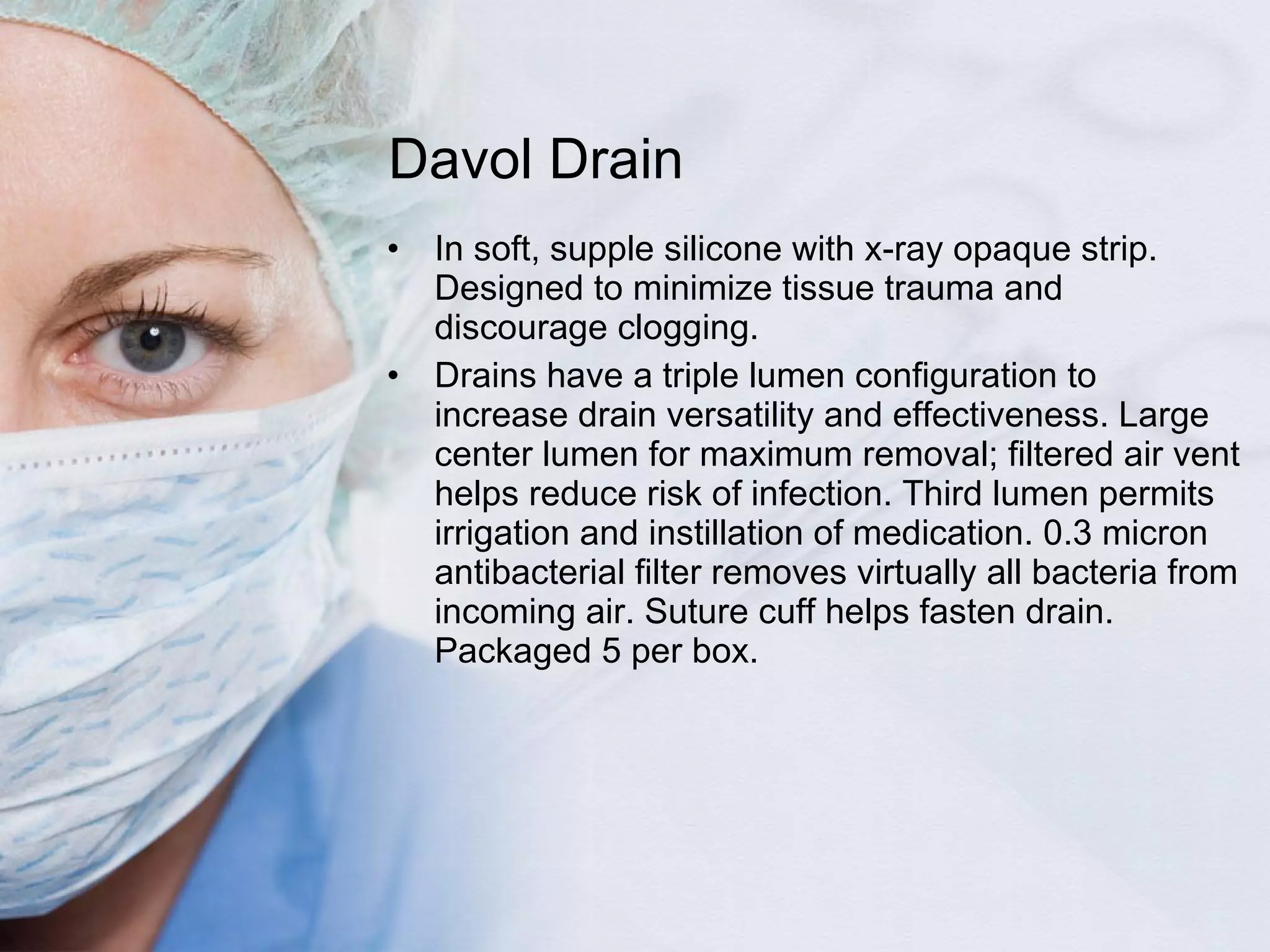 Surgical drains, tube, catheters and central lines | PPT