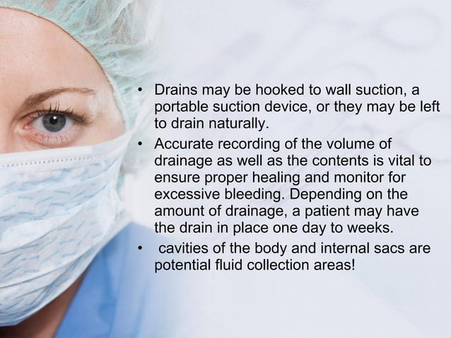 Surgical drains, tube, catheters and central lines | PPT