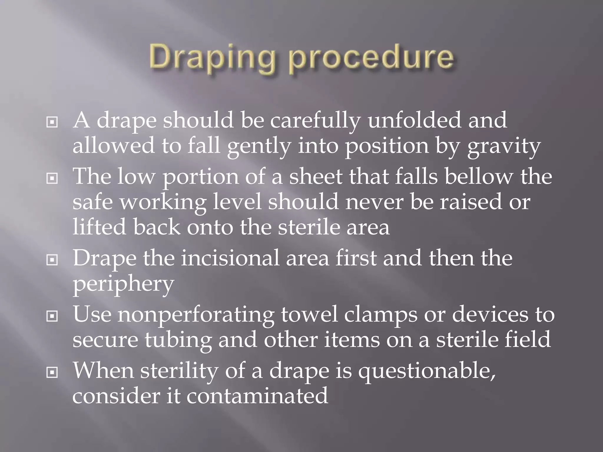 Surgical draping | PPTX