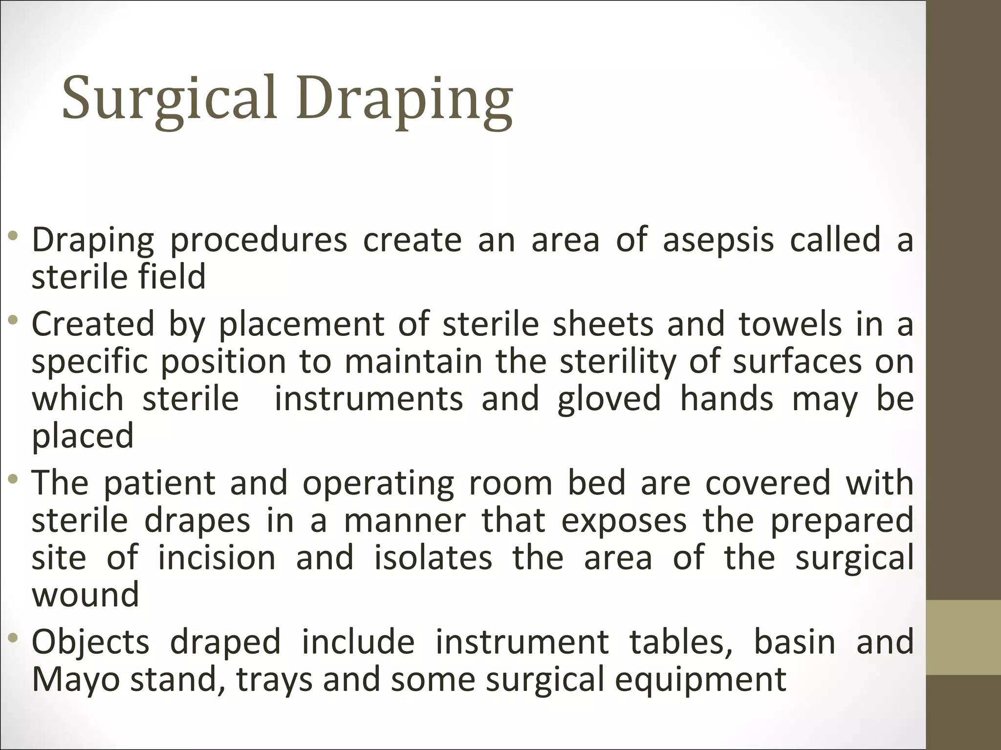 Surgical draping | PPT