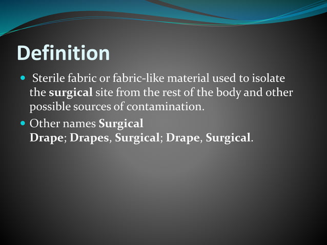 Surgical draping | PPTX | Surgery | Medical Health