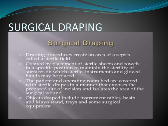 Surgical draping | PPTX | Surgery | Medical Health