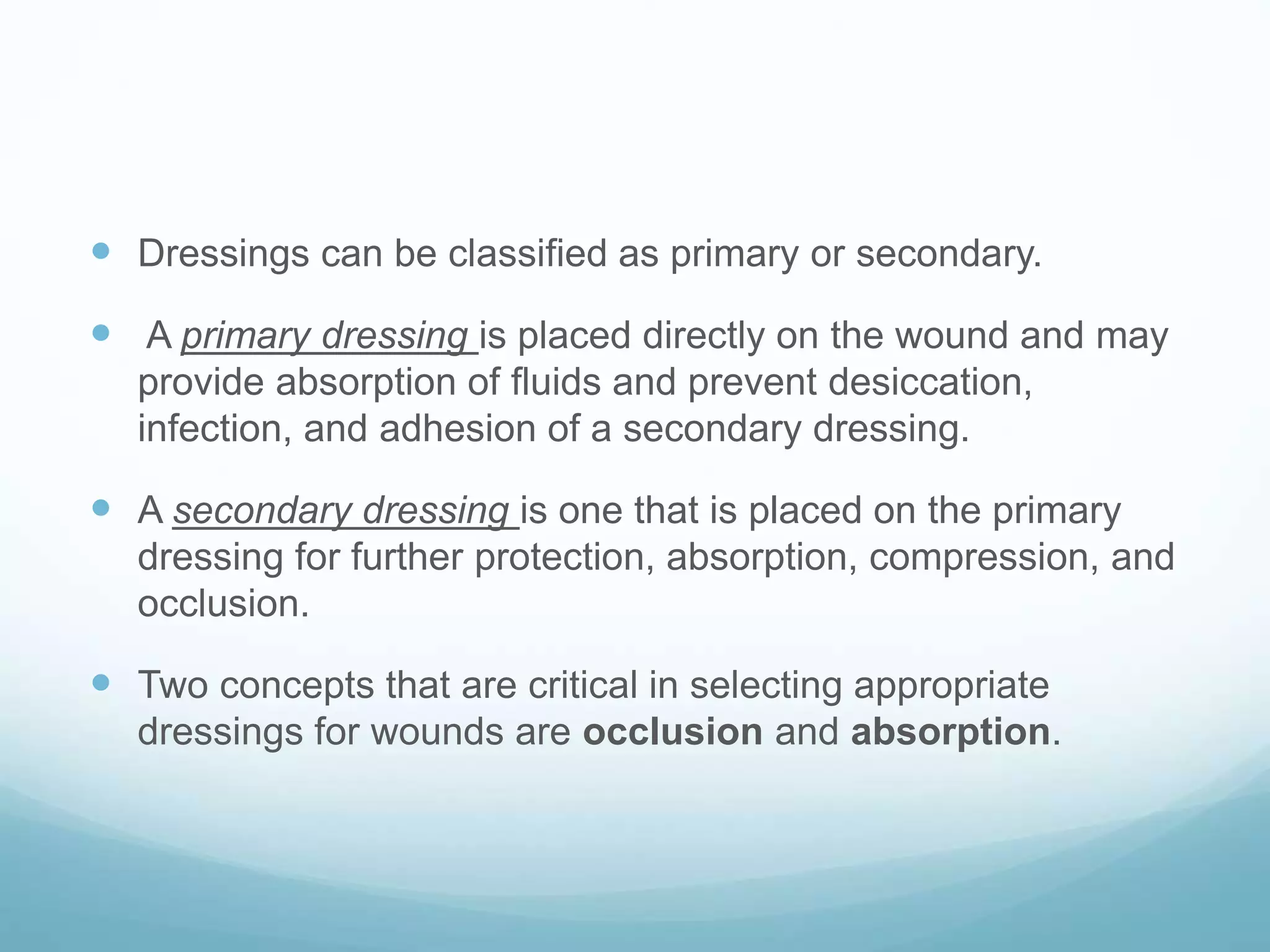 Surgical dressing | PPTX