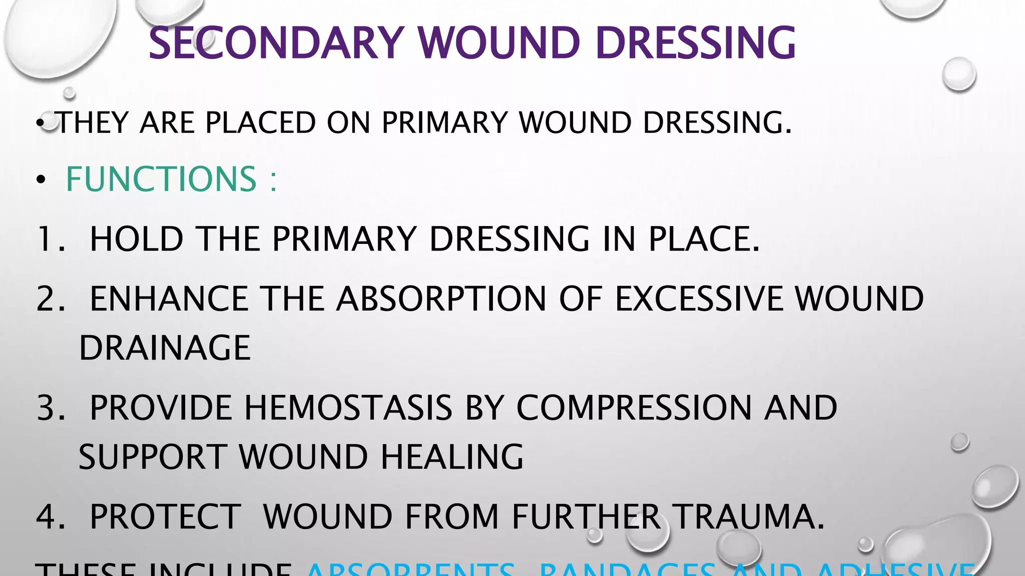 Surgical dressing | PPTX