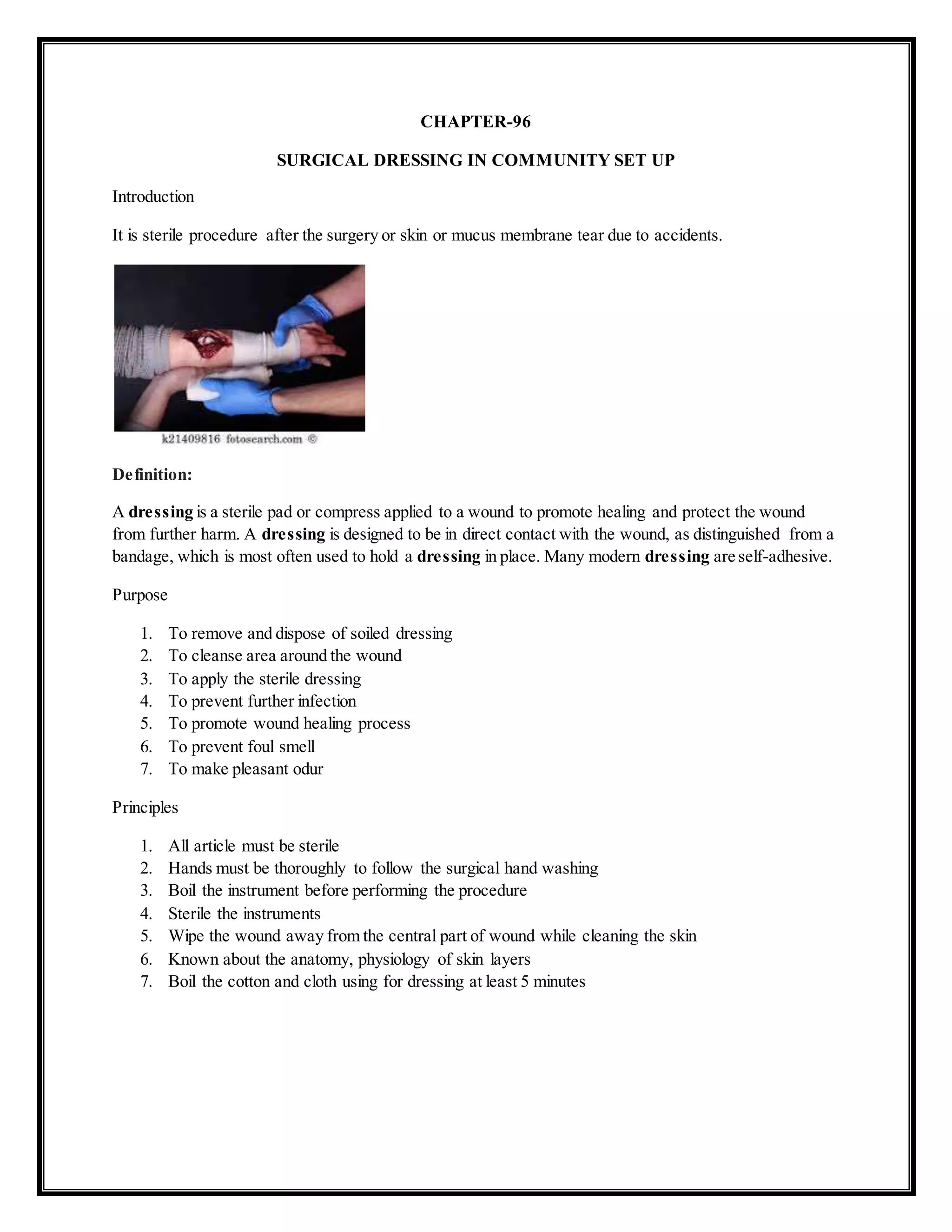 Surgical dressing (1) | DOCX