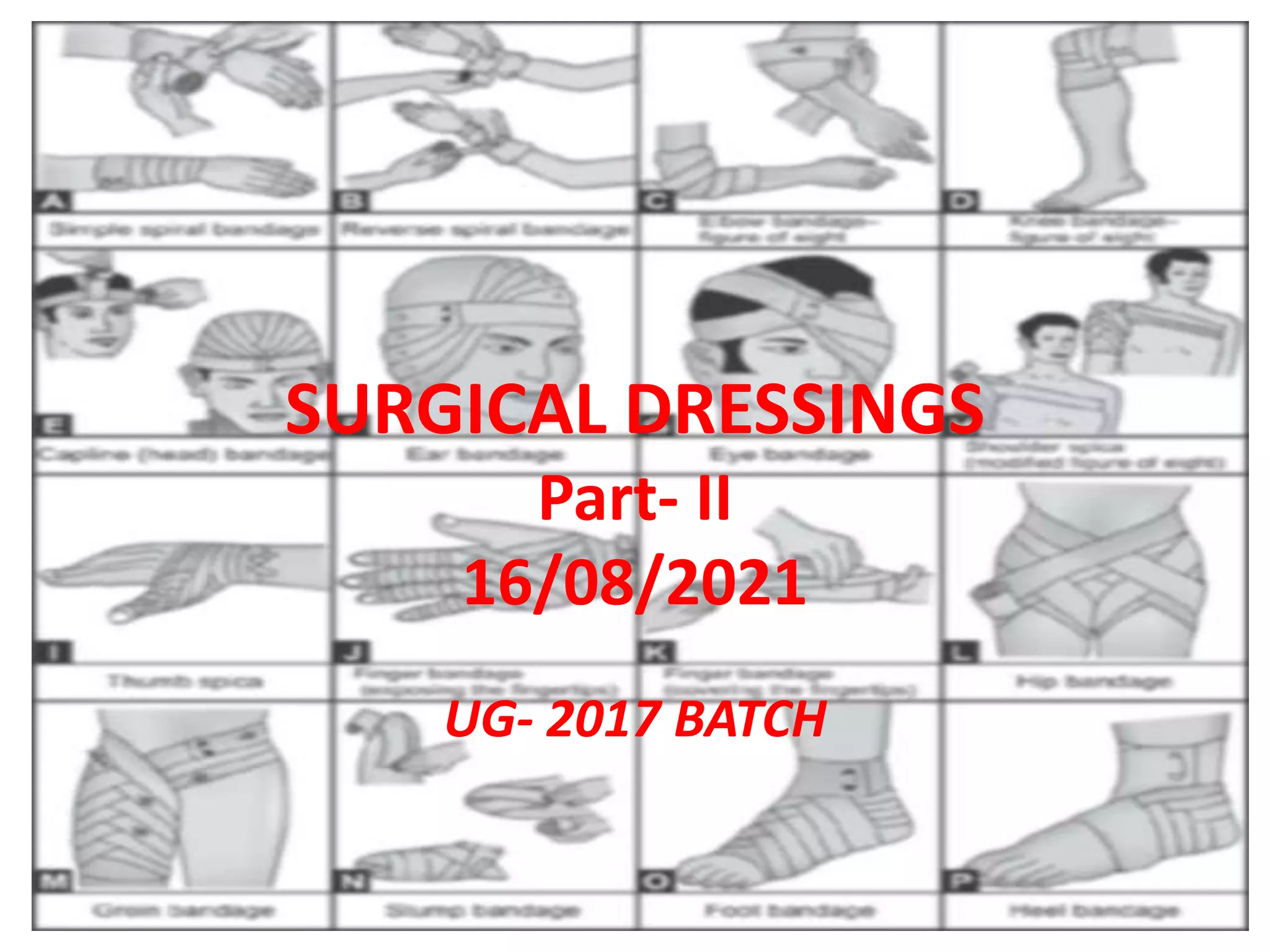 Surgical dressings ii | PPTX