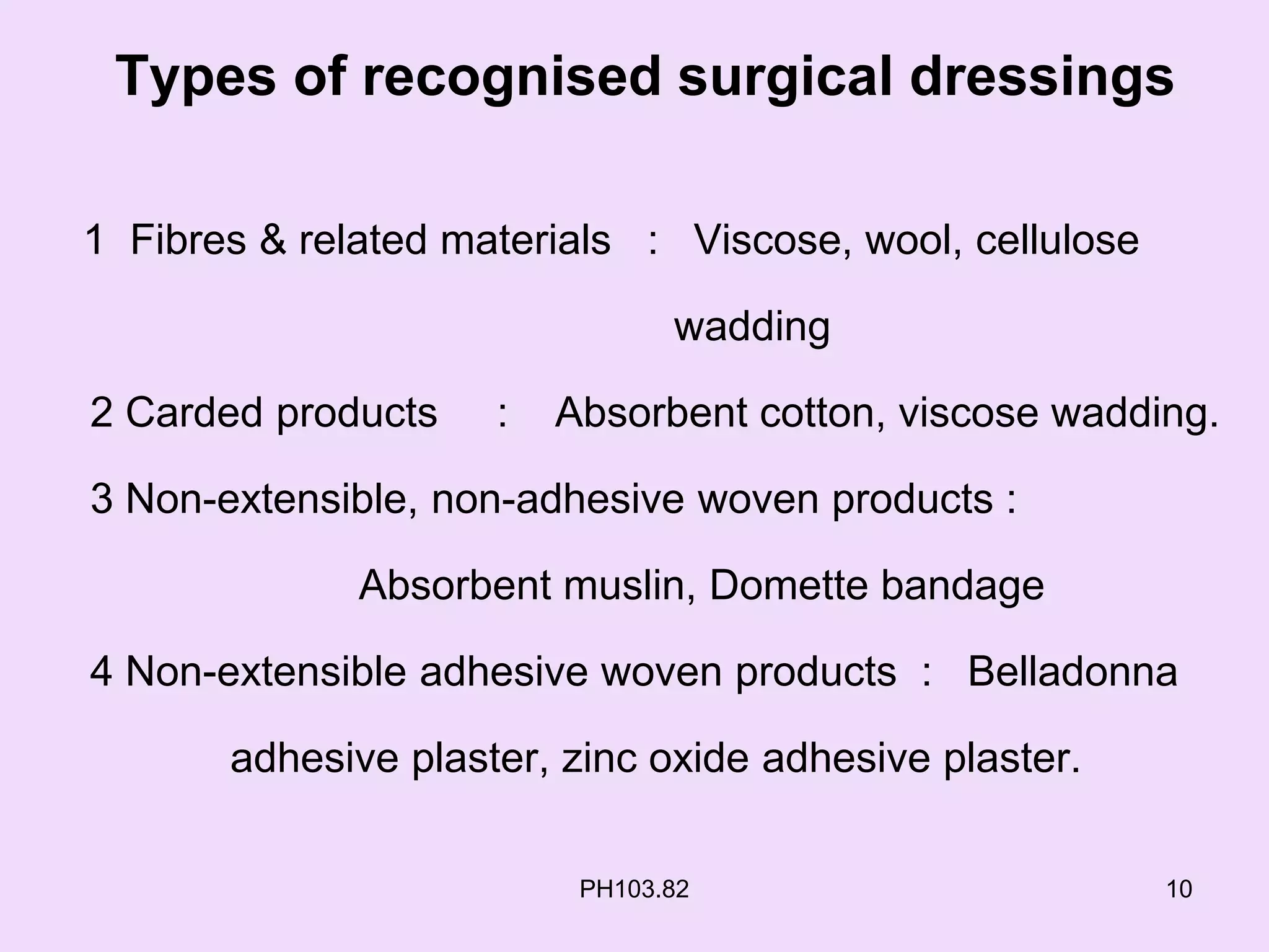 Surgical dressings ,sutures and ligatures | PPTX