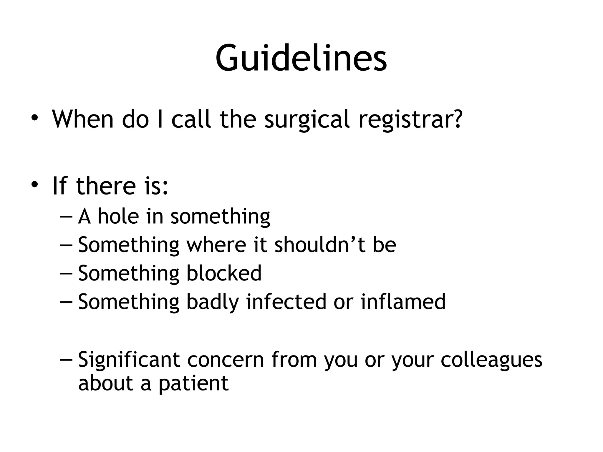 Surgical emergencies. Dr Rebecca Thomas | PPT