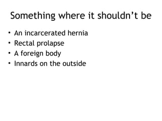 Surgical emergencies. Dr Rebecca Thomas | PPT