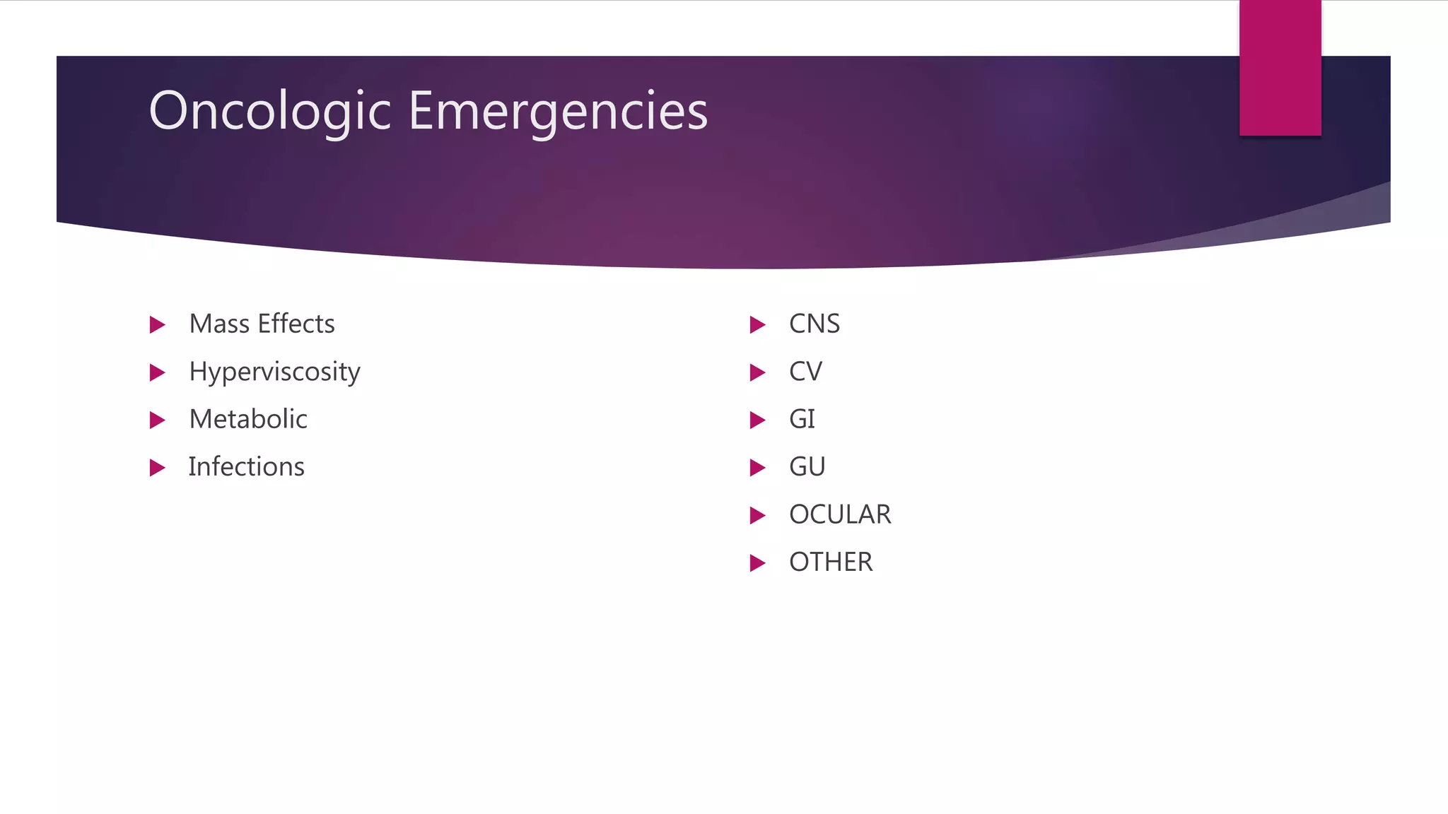 Surgical emergencies in oncology | PPTX