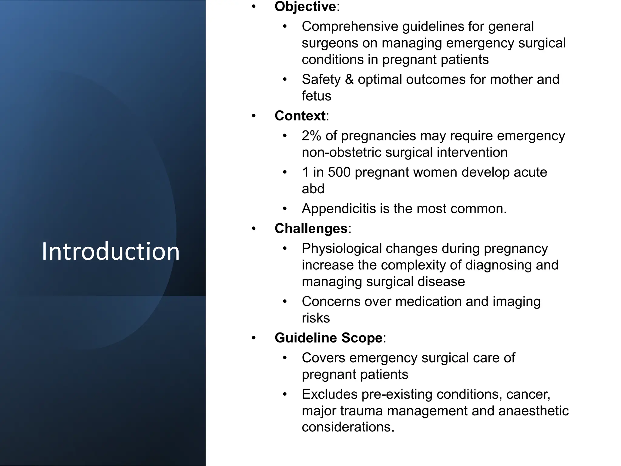 Surgical Emergencies in Pregnancy Presentation | PPTX