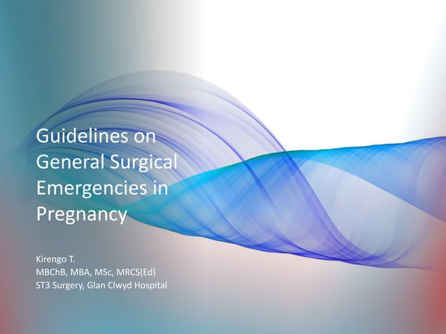 Surgical Emergencies in Pregnancy Presentation | PPTX