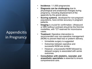 Surgical Emergencies in Pregnancy Presentation | PPTX