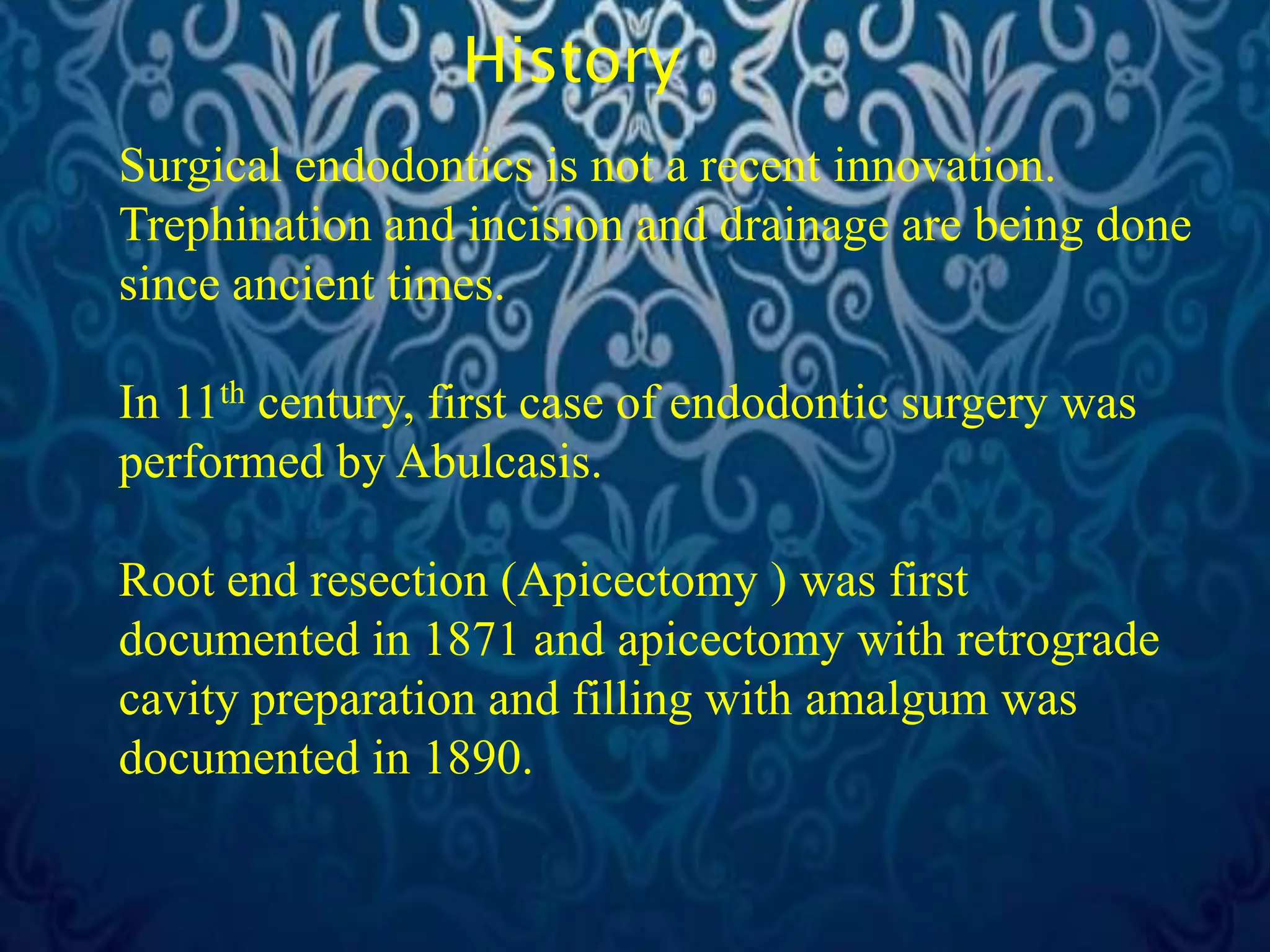 Surgical endodontics (Apicectomy) by Dr. Amit T. Suryawanshi, Oral ...