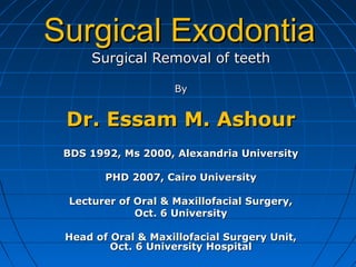 Surgical exodontia | PPT