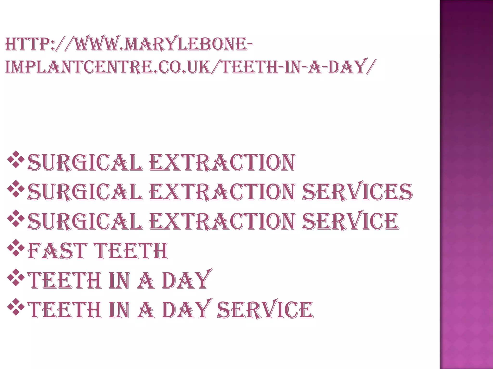 Surgical extraction | PPT