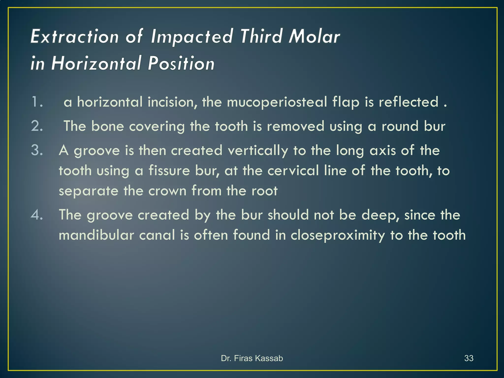 Surgical extraction of impacted teeth i | PDF