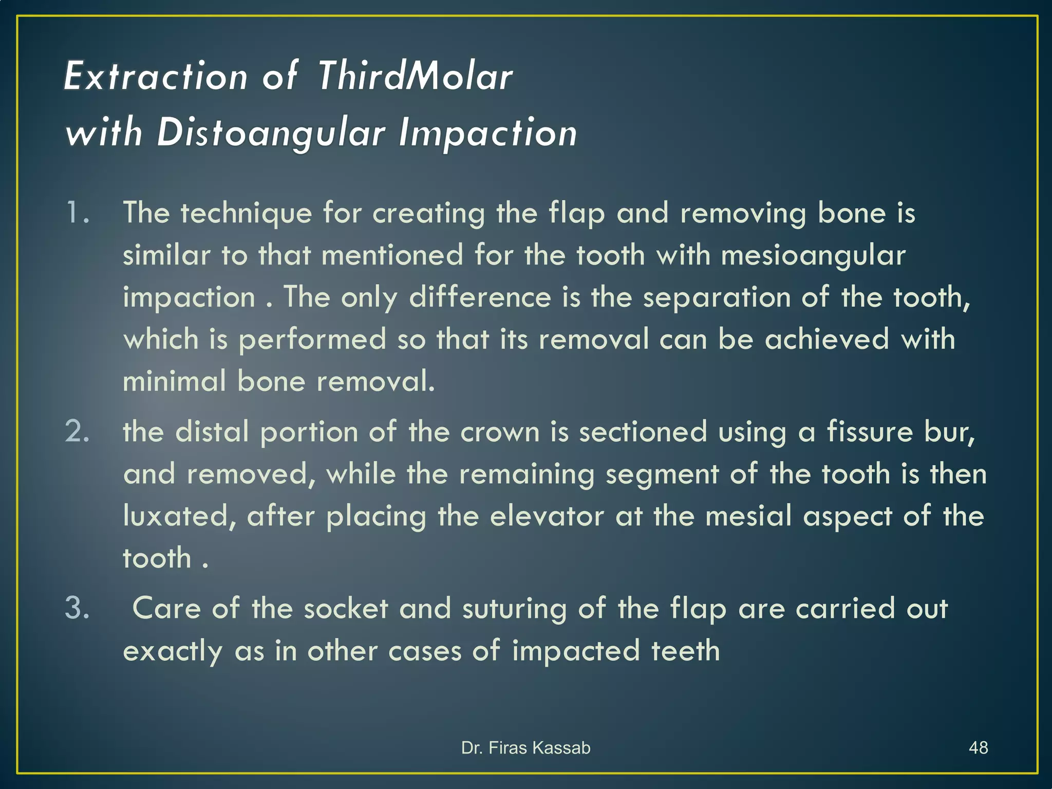 Surgical extraction of impacted teeth i | PDF