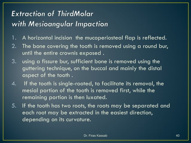 Surgical extraction of impacted teeth i | PDF